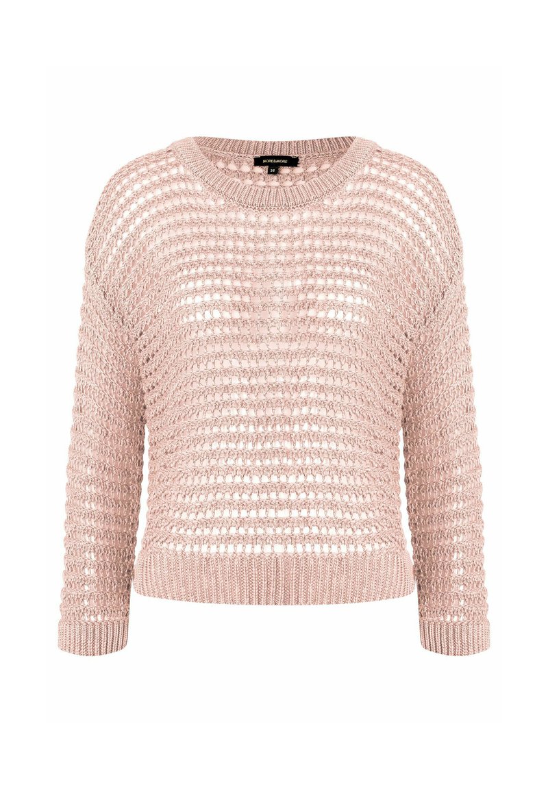 More & More AJOUR 3/4 ARM - Jumper - rosa/light pink - Zalando