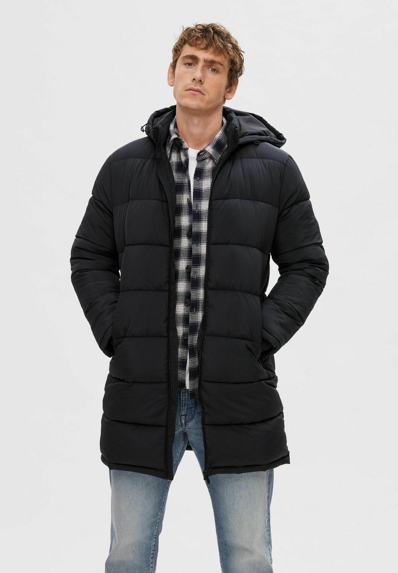 Selected Homme SLHCOOPER PUFFER - Winterjas - stretch limo/zwart ...