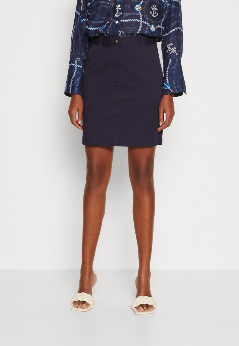 GANT SKIRT - Pencil skirt - evening blue/dark blue - Zalando.ie