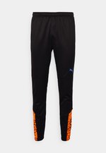 Puma INDIVIDUALCUP TRAINING - Tracksuit bottoms - puma black/ultra orange/black - Zalando.co.uk