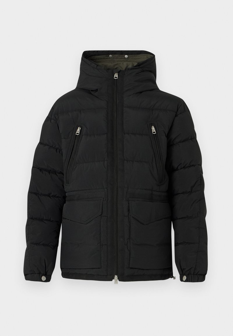 Replay CLASSIC HOODED PUFFER - Winter jacket - black - Zalando