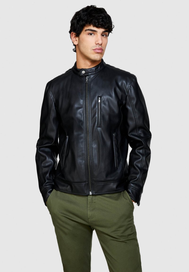 Sisley BIKER - Giacca in similpelle - black/nero - Zalando.it