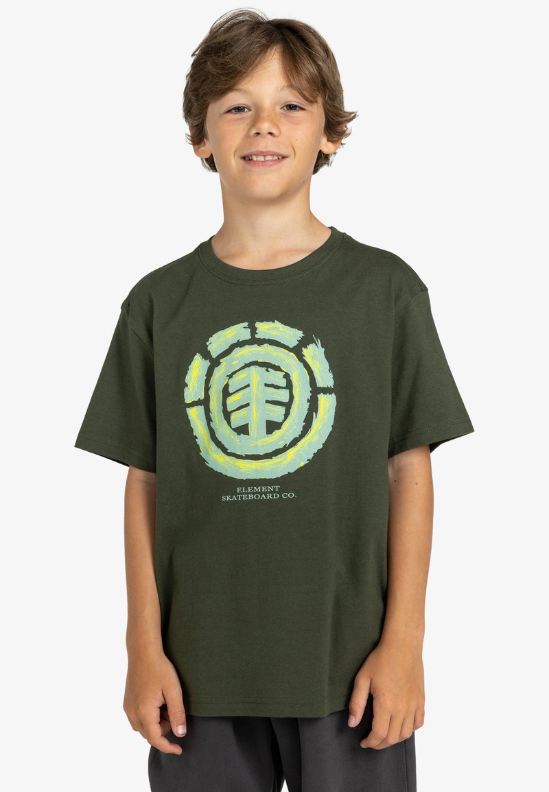 Element WOODEN TREE LOGO - T-Shirt print - csn/grün - Zalando.at