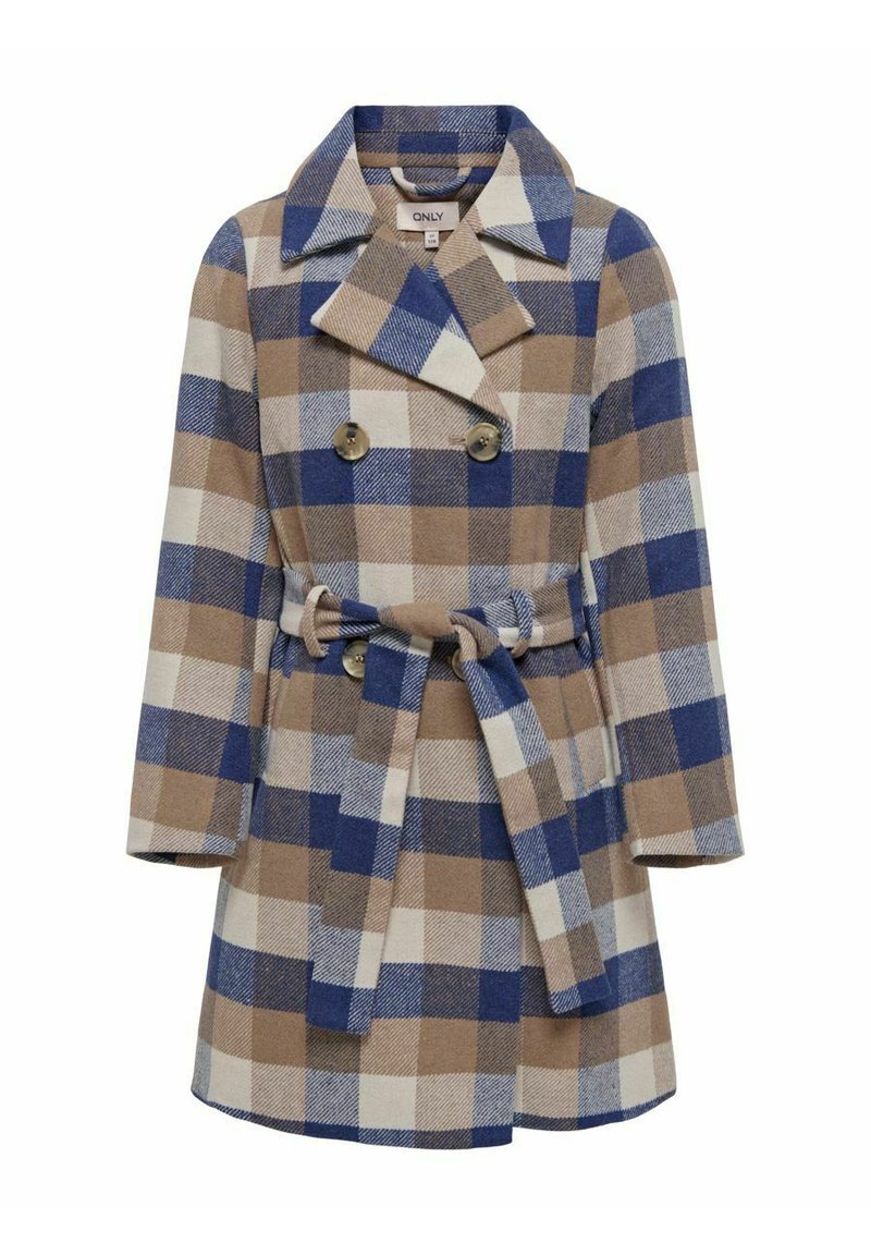 Kids ONLY KARO - Classic coat - dark denim/dark-blue denim - Zalando.de