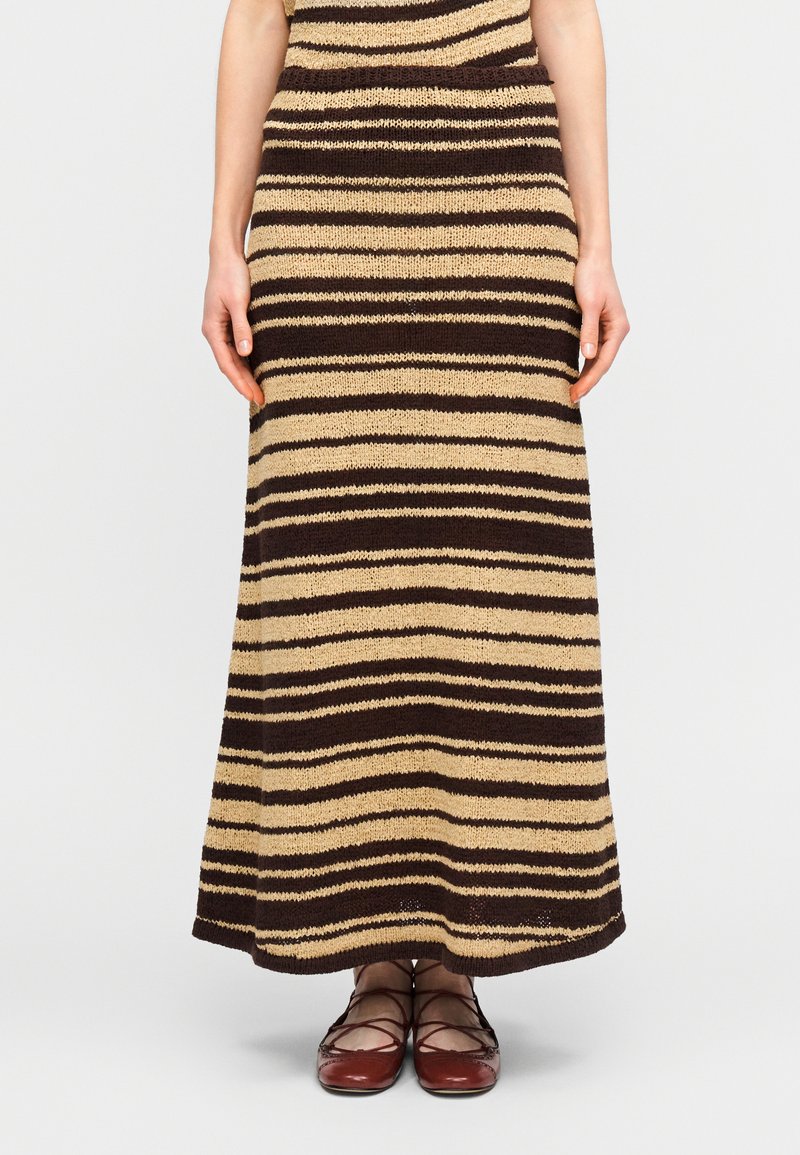 Faithfull the brand MICAH SKIRT - Maxirok - carob wheat/bruin - Zalando.be