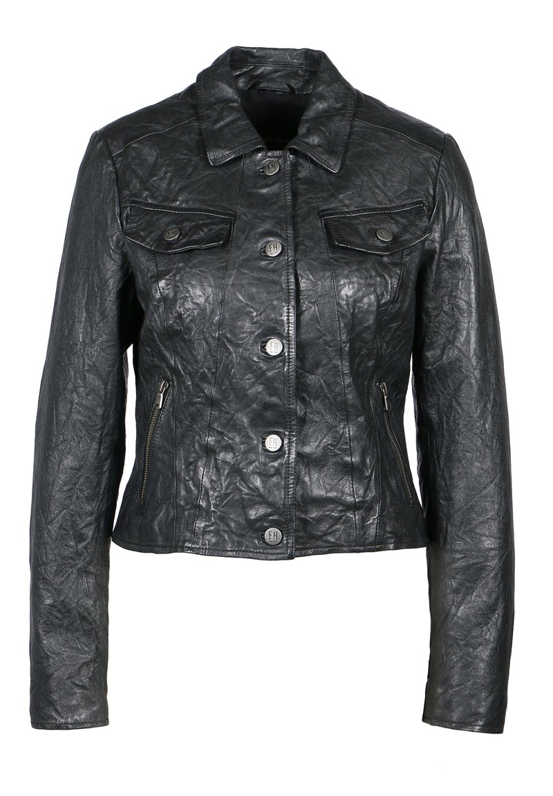 Freaky Nation SHORT AURI - Lederjacke - black/schwarz - Zalando.de