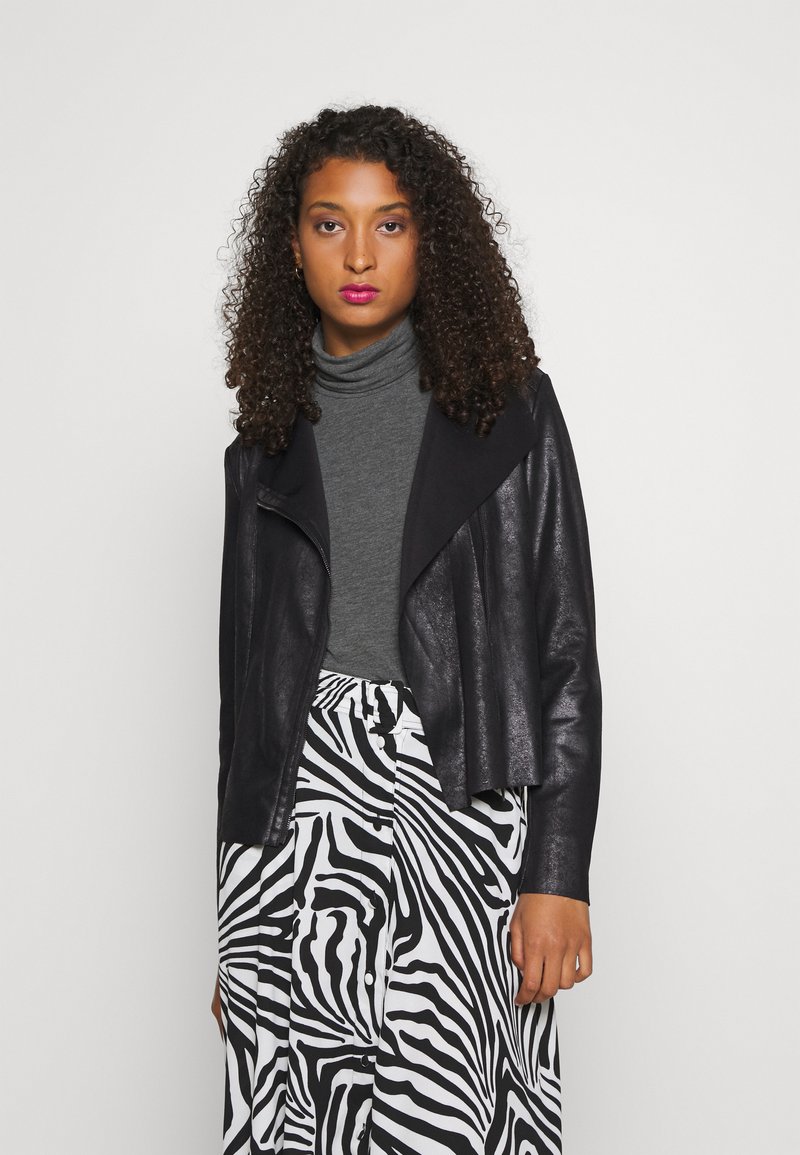 ONLY ONLNOELLA JACKET - Faux leather jacket - black - Zalando.ie