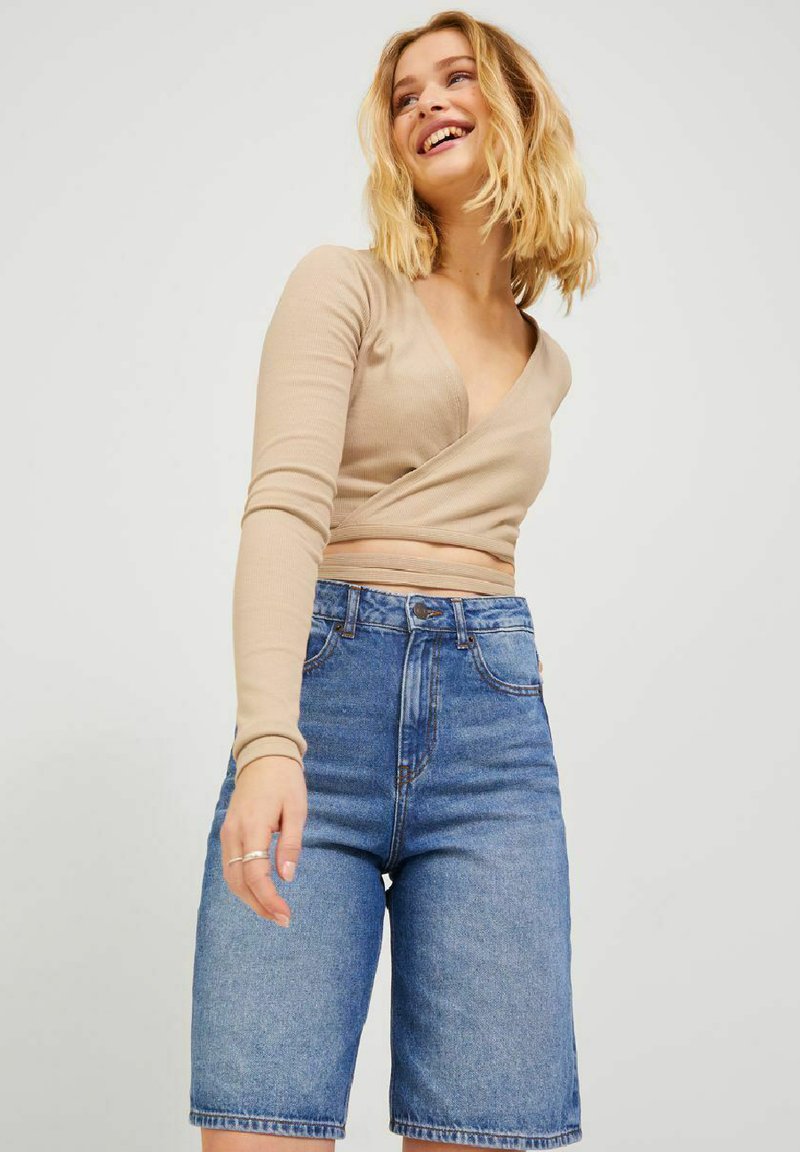JJXX JX FRANCES WRAP - Langarmshirt - incense/braun - Zalando.ch