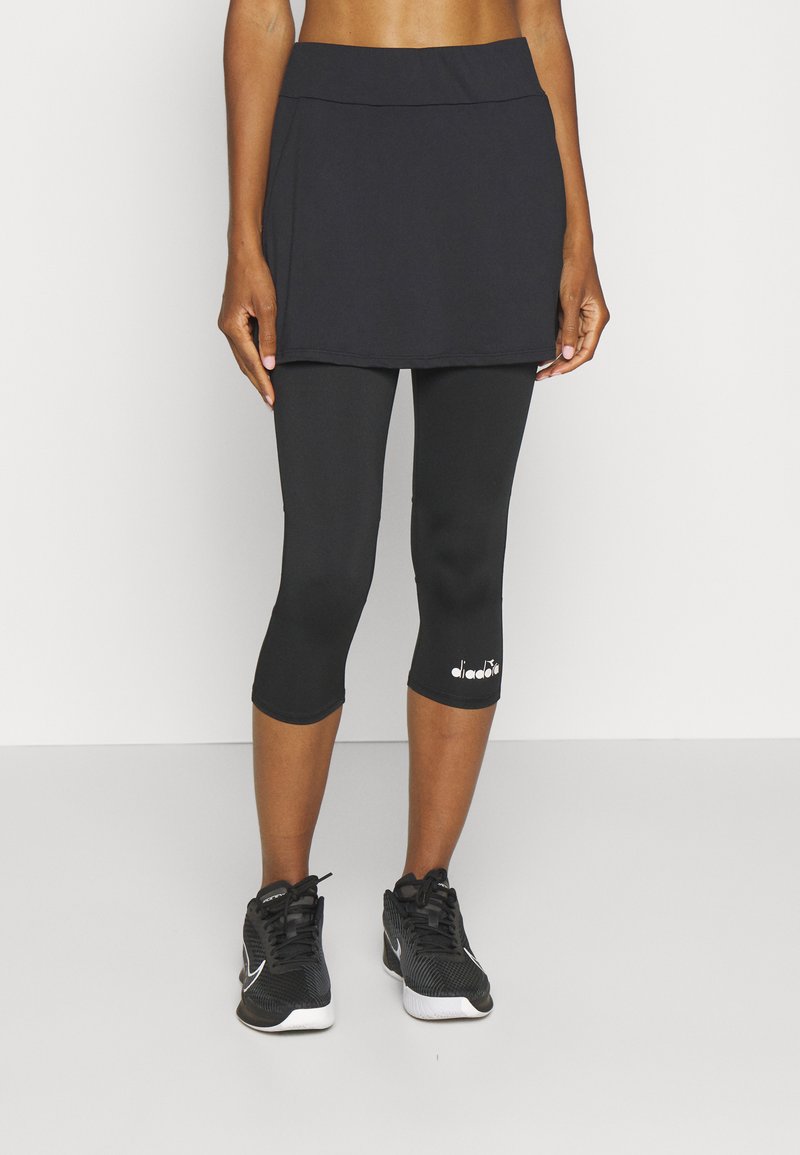 Diadora POWER SKIRT - Sports skirt - black - Zalando