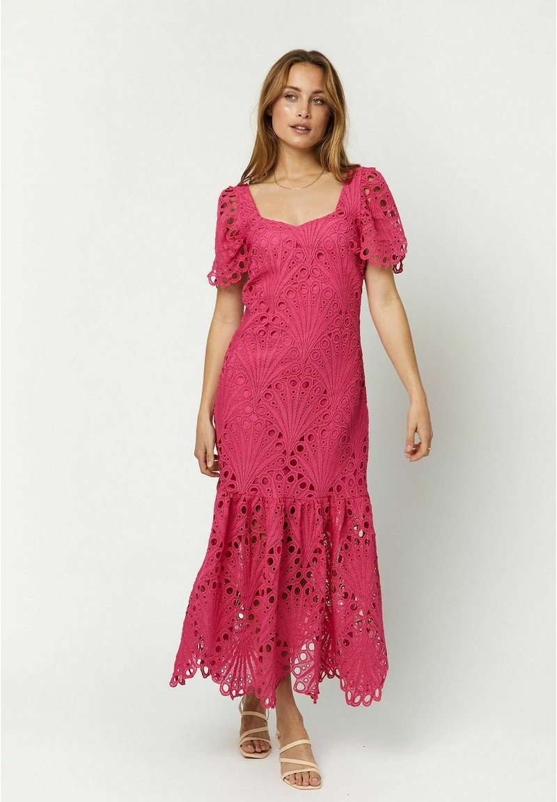 Moves SASILLA - Maxi dress - raspberry sorbet/pink - Zalando