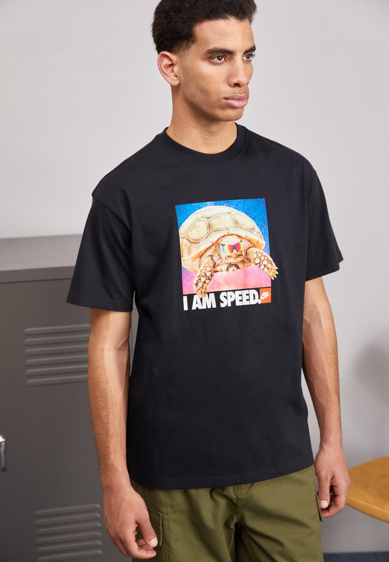 Nike Sportswear TEE OPEN - Triko s potiskem - black/černá - Zalando.cz