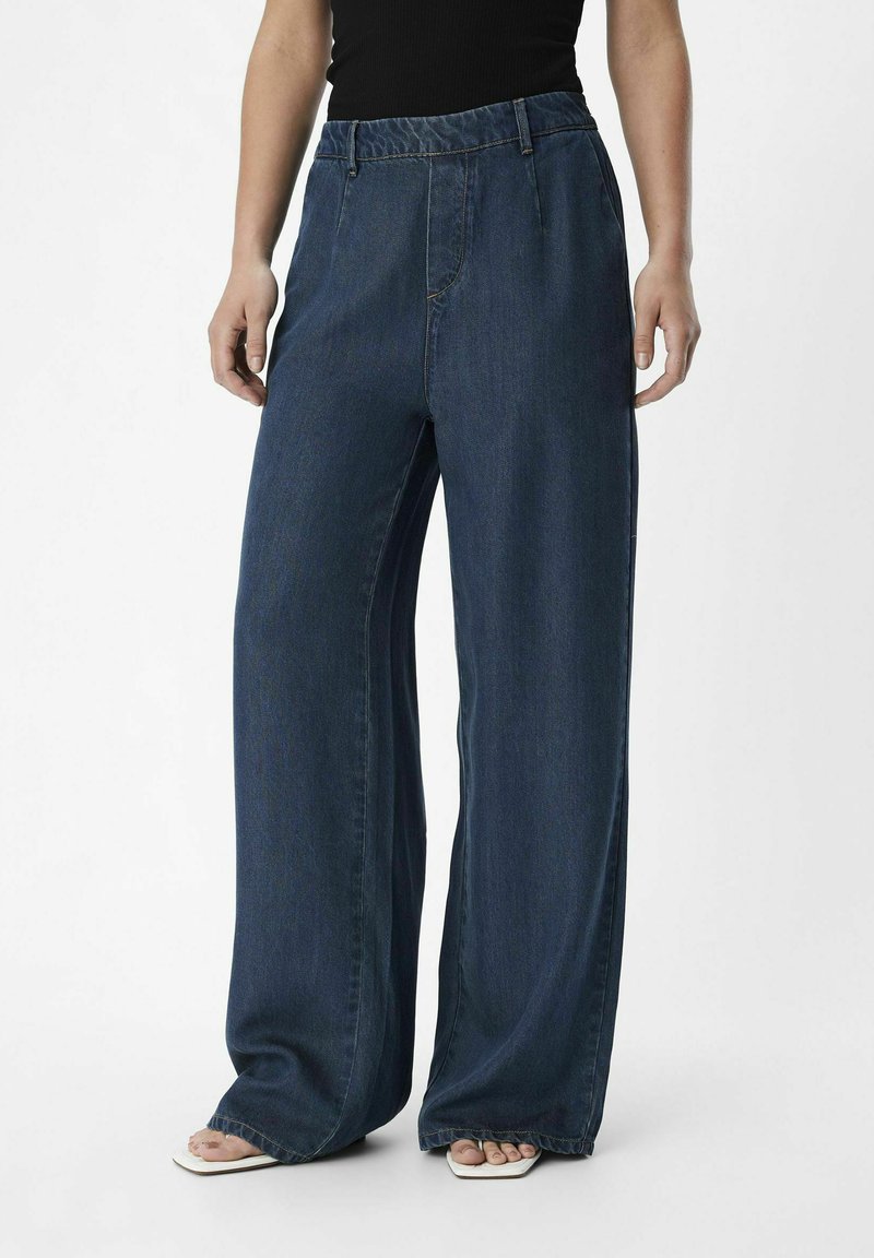 Object Flared Jeans - dark blue denim/dark-blue denim - Zalando.de