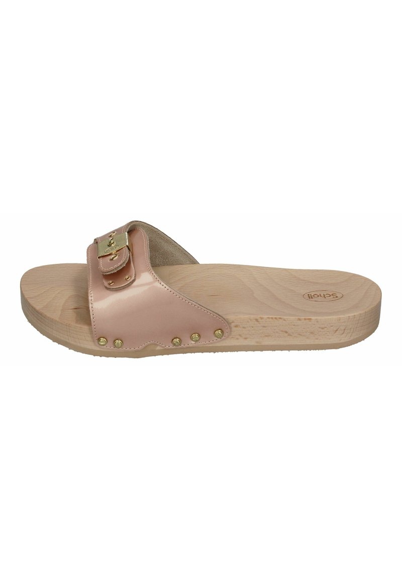 Scholl PESCURA FLAT FLEX - Clogs - rose gold/rose gold-coloured - Zalando
