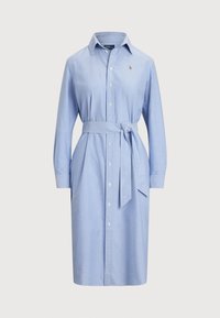 Polo Ralph Lauren BELTED COTTON OXFORD SHIRTDRESS - Blusenkleid - blue/blau - Zalando.at