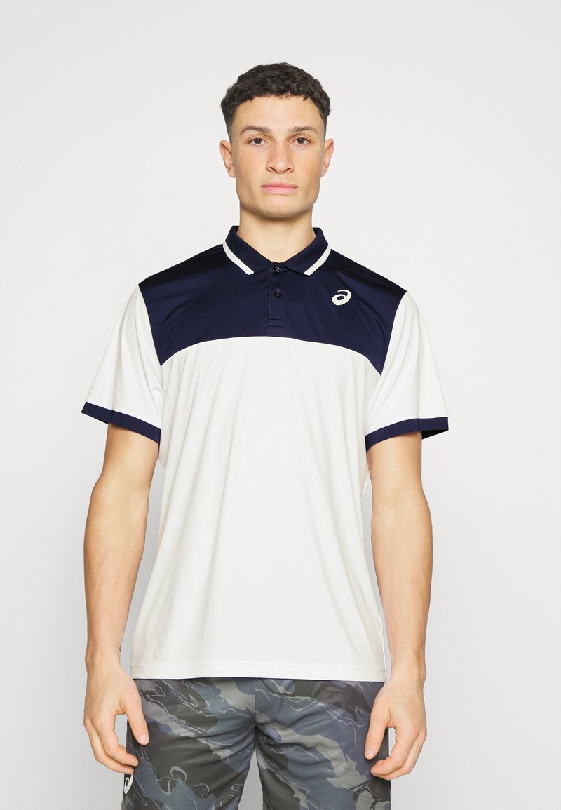 ASICS COURT - Polo shirt - brilliant white/midnight/white - Zalando.ie