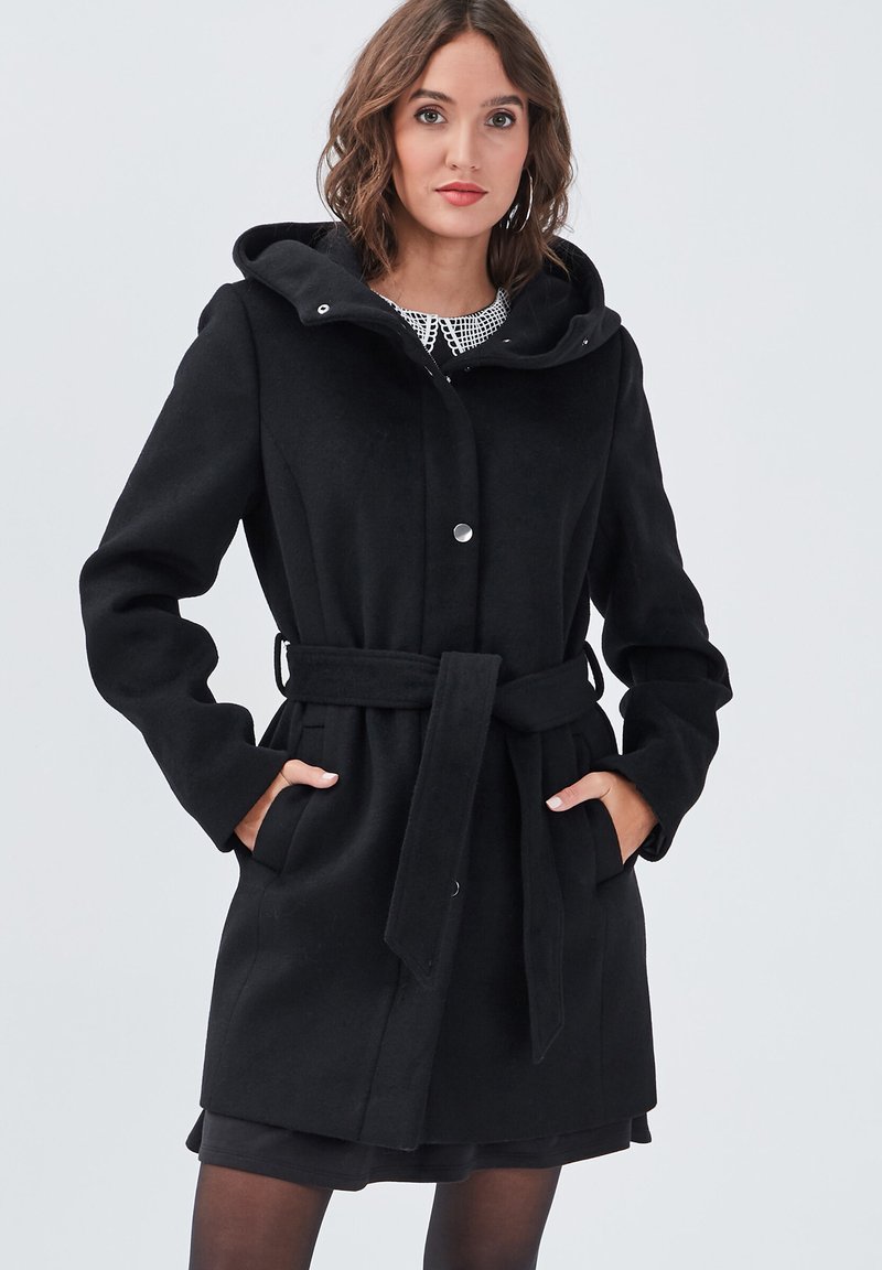 Cache Cache MIT GÜRTEL - Abrigo corto - noir/negro - Zalando.es