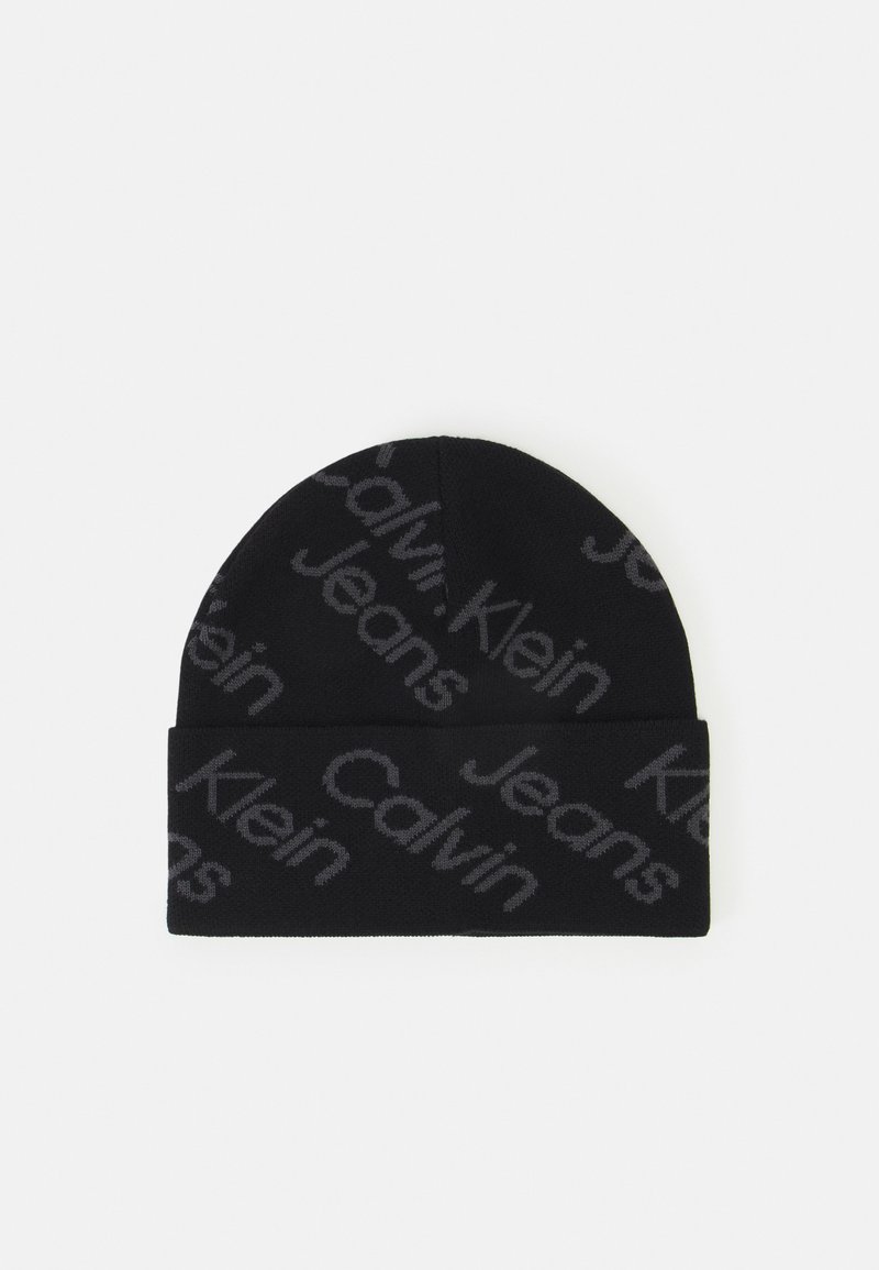 Calvin Klein Jeans BEANIE UNISEX - Beanie - black - Zalando.co.uk