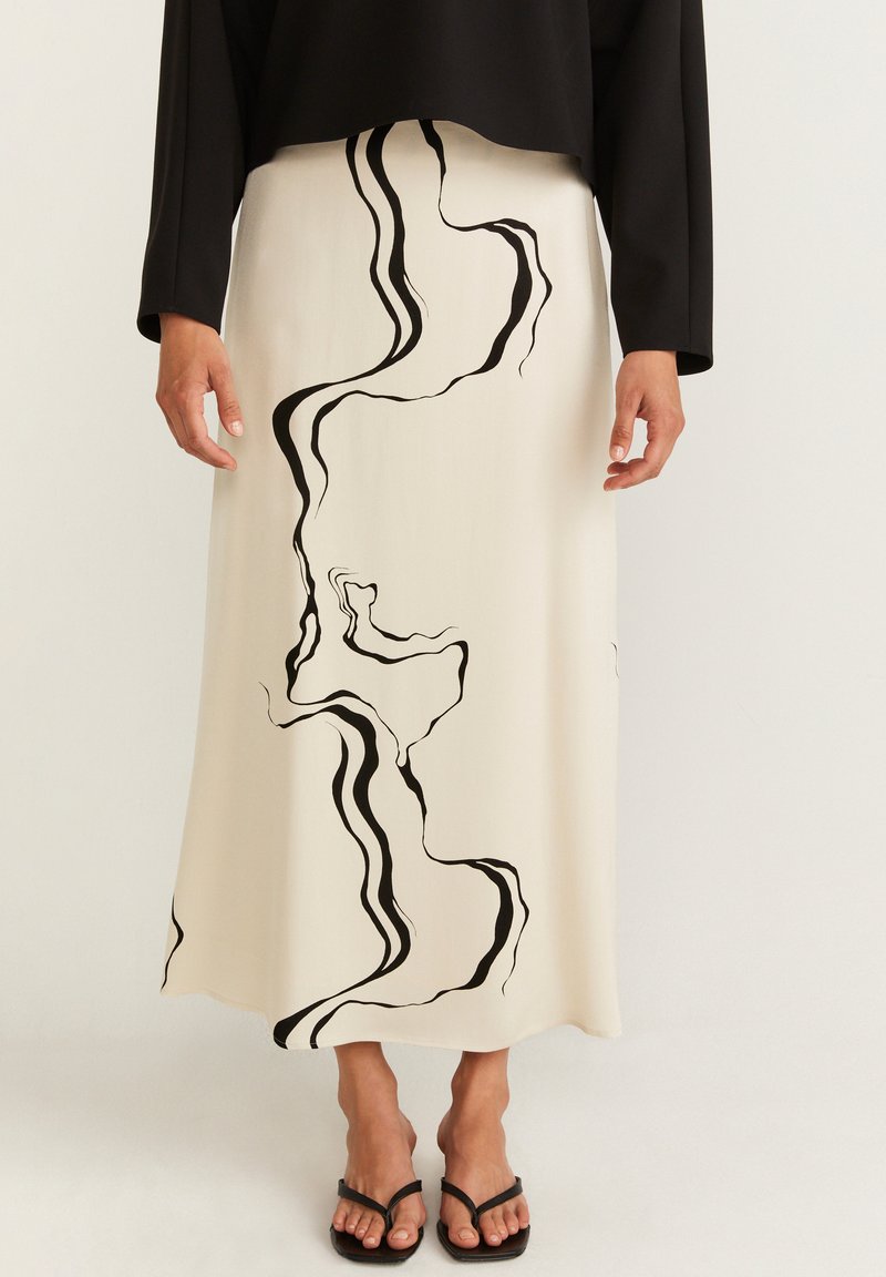 STOCKH LM Studio JANET PRINT SKIRT - Maxirok - river print/beige ...