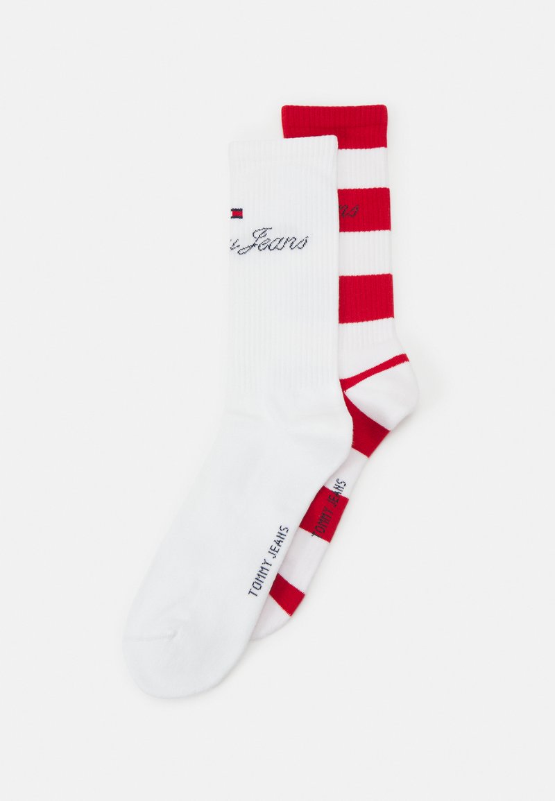 Tommy Jeans SOCK RUGBY 2 PACK UNISEX - Socken - hot red/rot - Zalando.de