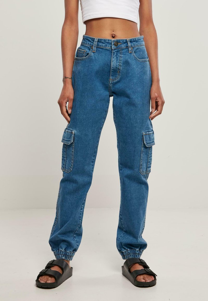 Urban Classics Jeans Relaxed Fit Clearblue Washed Blå