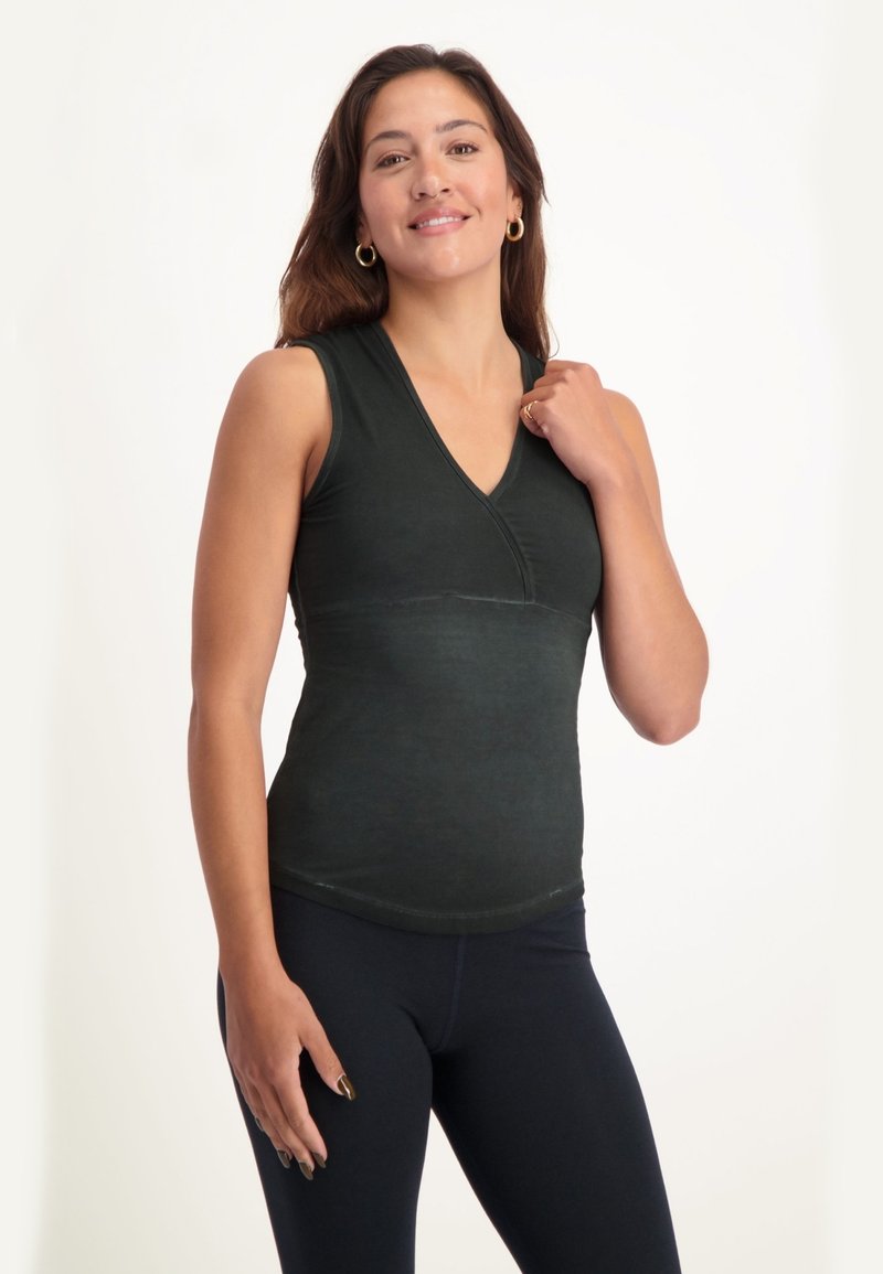 Urban Goddess YOGA NAMASTE - Top - off black/grau-meliert - Zalando.at