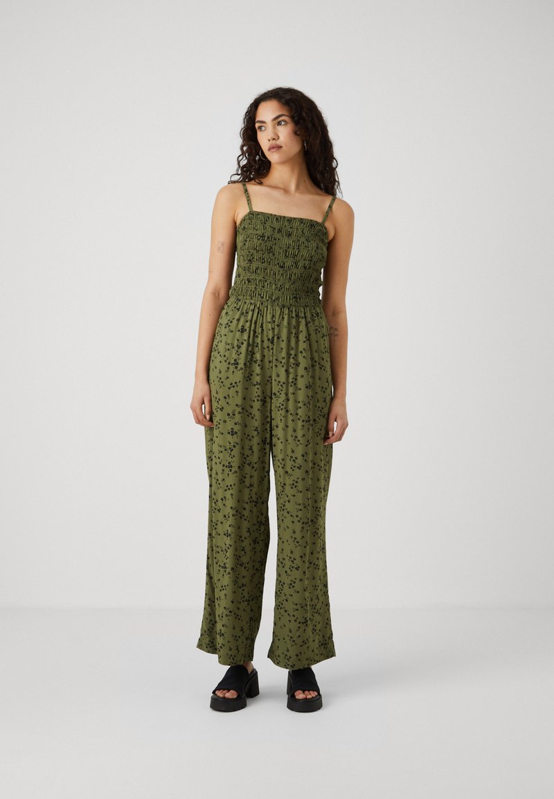 Gap Tall SMOCKED - Mono - olive/verde oliva - Zalando.es