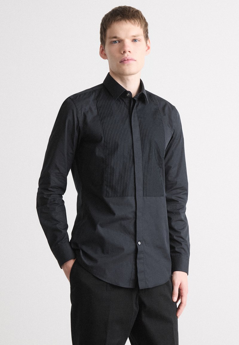 BOSS HANK PARTY - Finskjorte - black/svart - Zalando.no