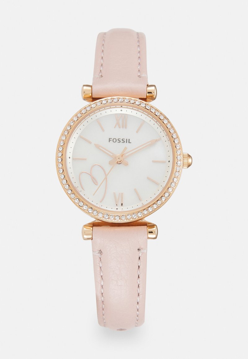 Fossil Carlie Mini Horloge Pink Donkerroze Zalando Be