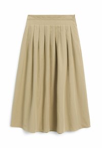 Massimo Dutti BOX MIDI - A-linjekjol - camel/kamel - Zalando.se