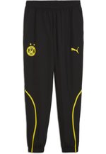 Puma BVB BORUSSIA DORTMUND PREMATCH WOVEN PANT - Tights - puma black ...