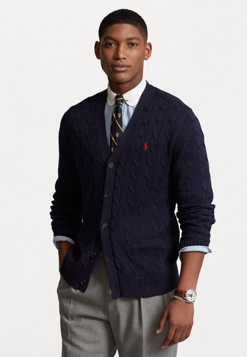 Polo Ralph Lauren LONG SLEEVE - Cardigan - hunter navy/dark blue - Zalando.co.uk