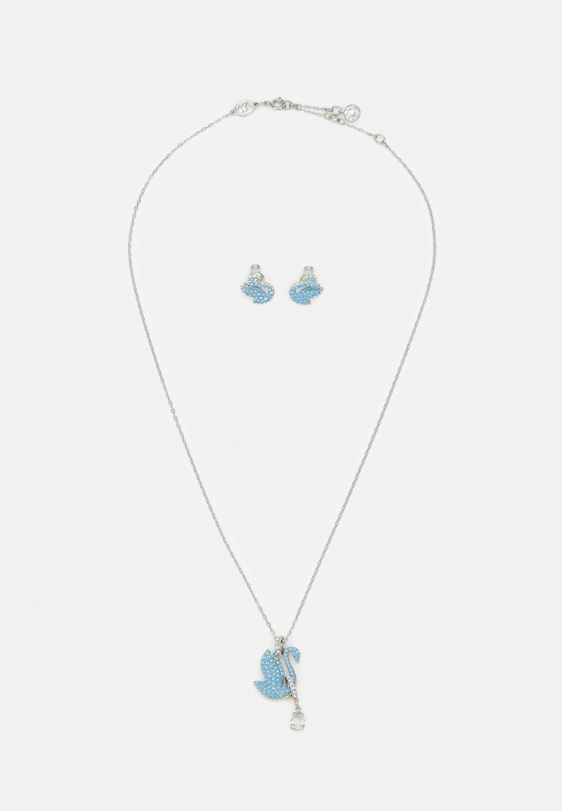 Swarovski ICONIC SWAN SET - Orecchini - ice blue/argentato - Zalando.it
