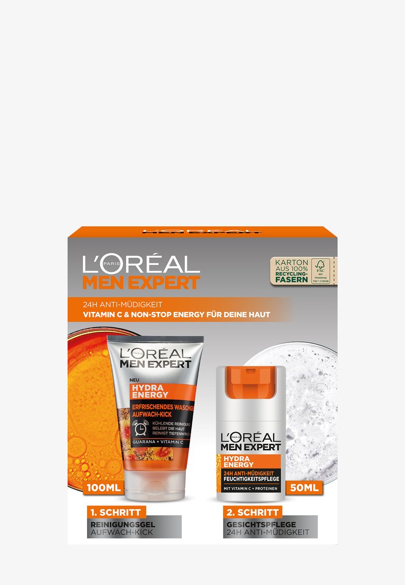 L'Oréal Men Expert GIFT SET HYDRA ENERGY FACE WASH & MOISTURISER WITH ...