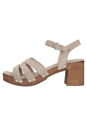 Manfield Muiltjes met hak - taupe - Zalando.nl