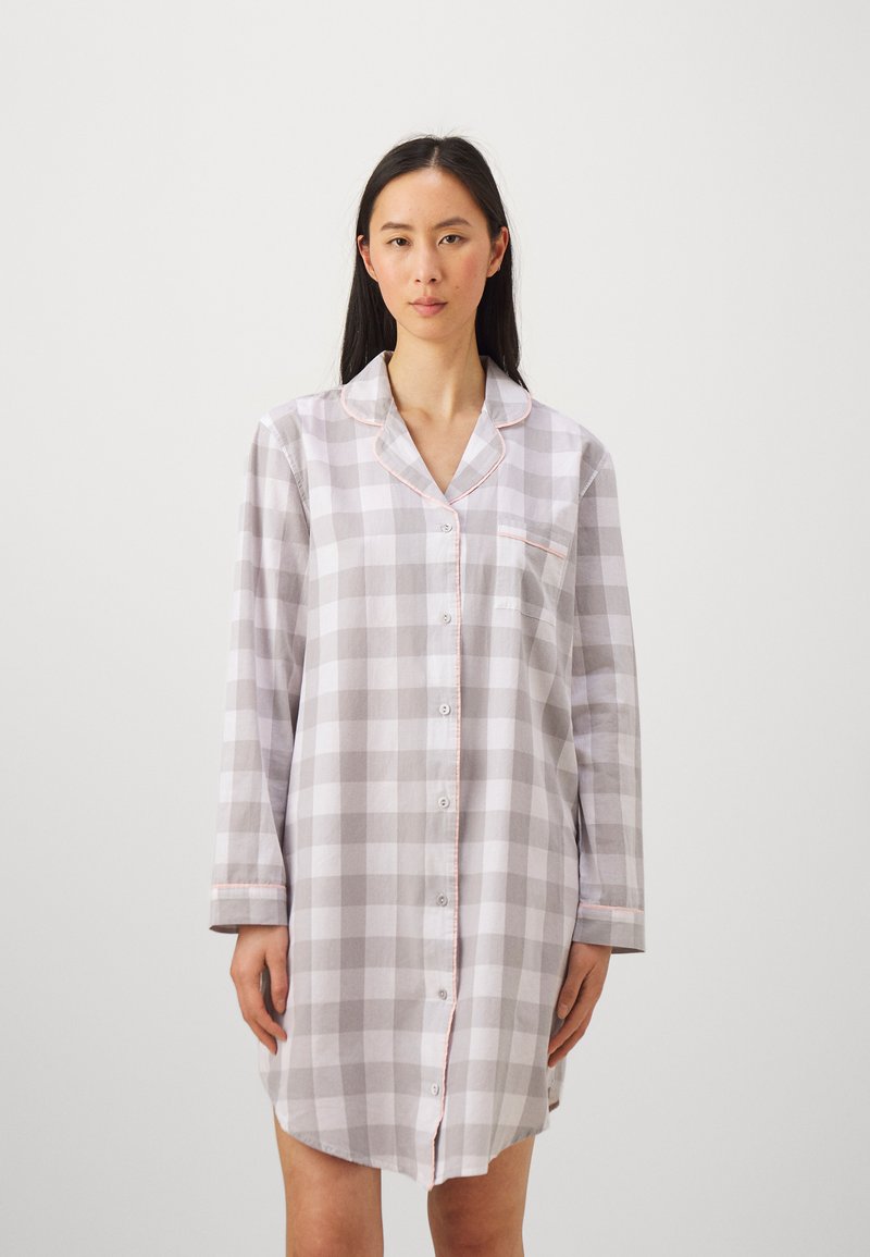 Marks & Spencer CHECK - Nightie - grey mix/grey - Zalando