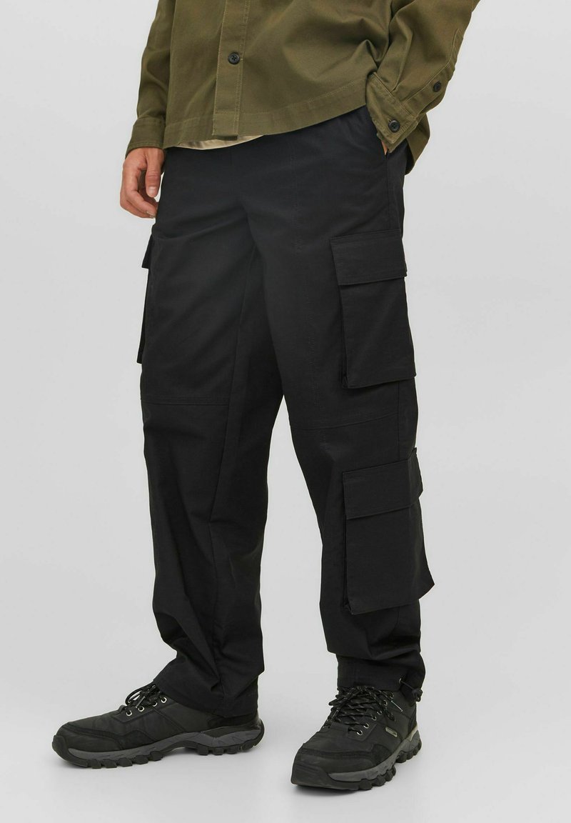 Jack & Jones BILL VIRGO - Cargobukser - black/sort - Zalando.dk