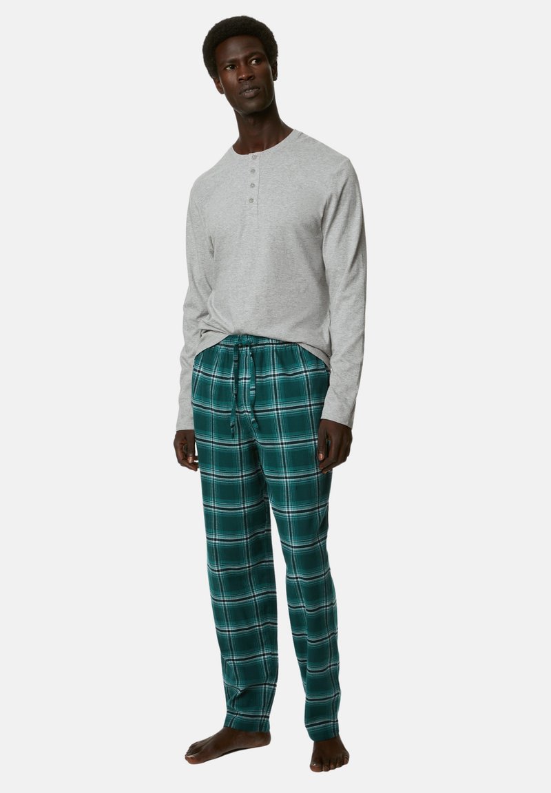 Marks & Spencer BRUSHED CHECKED - Pyjamas - grey mix/flerfärgad ...