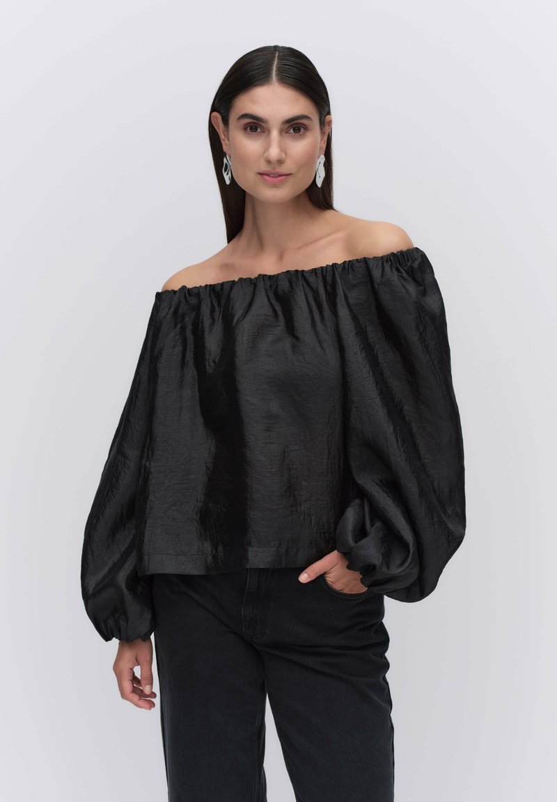 STOCKH LM Studio STASIA OFF-SHOULDER - Bluse - black/sort - Zalando.dk