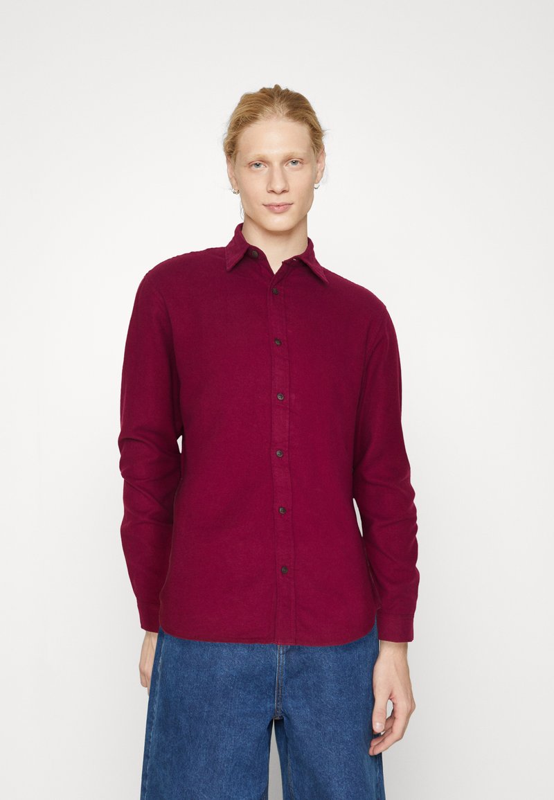 Jack & Jones JJPLAIN FALL SOLID - Hemd - port royale/bordeaux - Zalando.ch