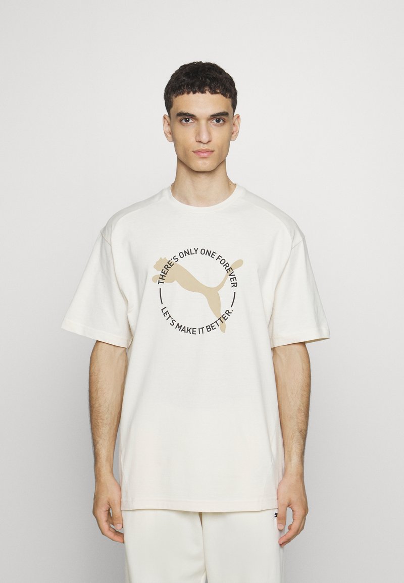 Puma BETTER TEE - Print T-shirt - off-white - Zalando