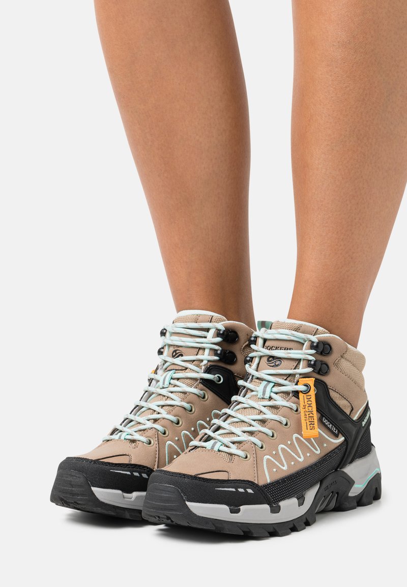 Dockers by Gerli Šněrovací kotníkové boty - natur/grün/béžová - Zalando.cz