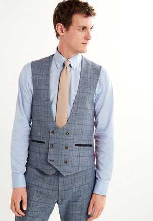 Next CHECK SUIT: WAISTCOAT - Jakkesæt veste - grey/grå - Zalando.dk