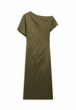Massimo Dutti MIDI WITH SHOULDER DETAIL - Jurk - green/groen - Zalando.nl