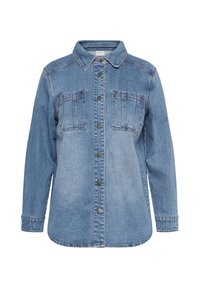 Kaffe Curve KCLEOANA - Denim jacket - vintage blue/blue denim - Zalando
