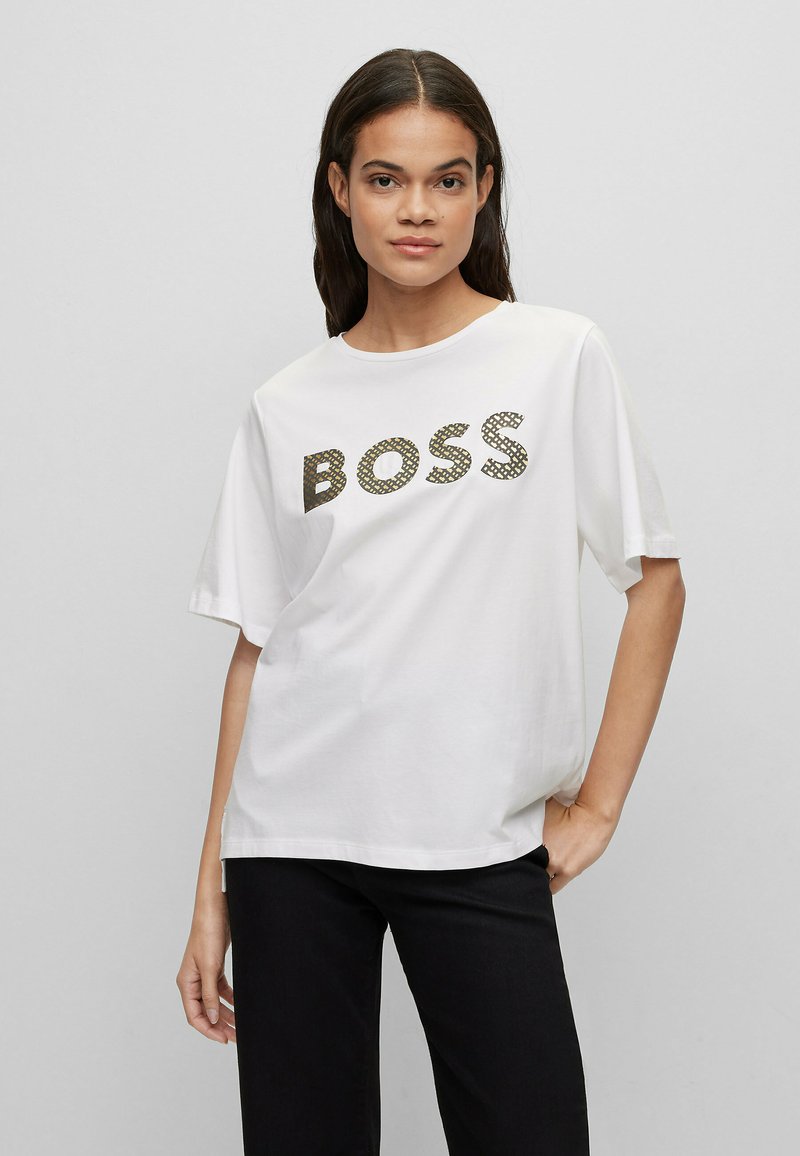 BOSS EKRISP GLB - T-Shirt print - white/weiß - Zalando.ch