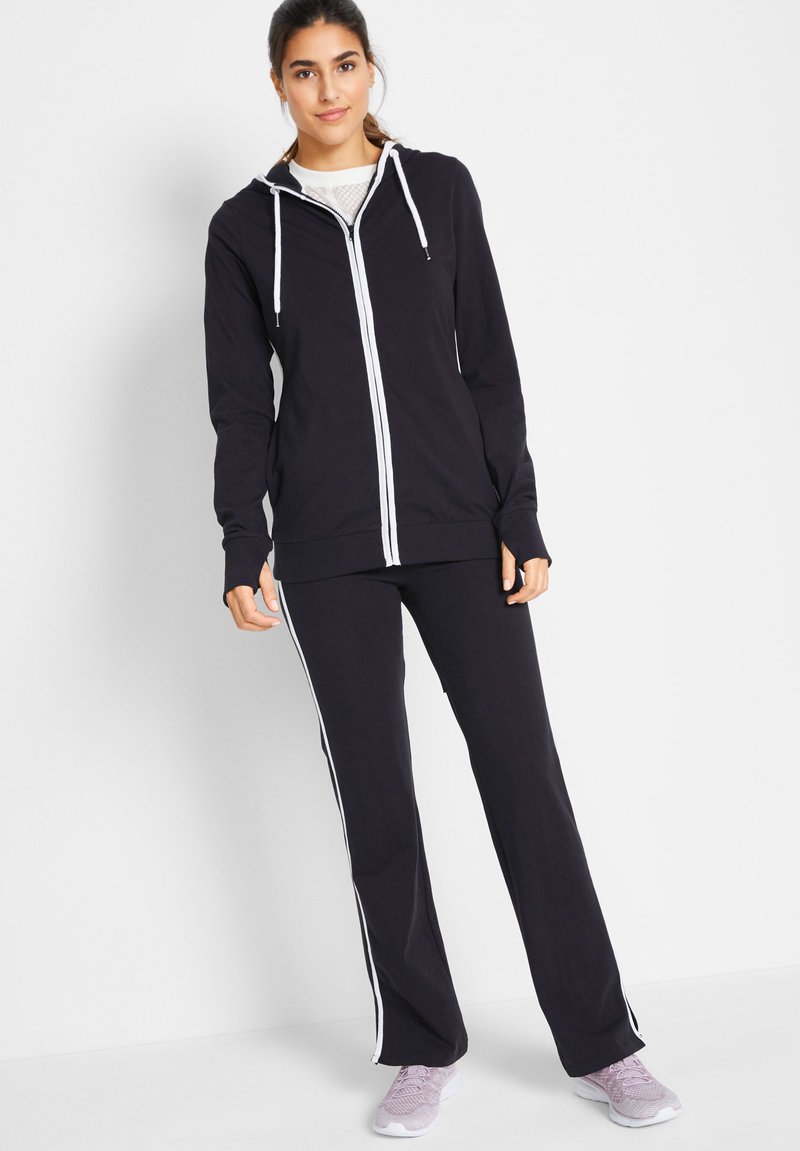 bonprix JOGGING 2-TLG SET LEVEL 1 BEQUEMER - Survêtement - black/noir ...