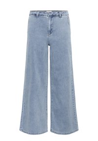 Cream VISTI - Pernera ancha - cleveland light blue denim/denim azul ...