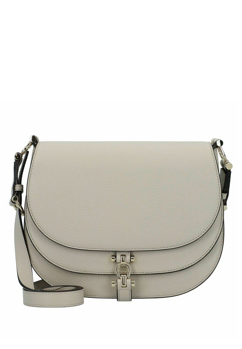 AIGNER DELIA - Across body bag - pearl white/off-white - Zalando