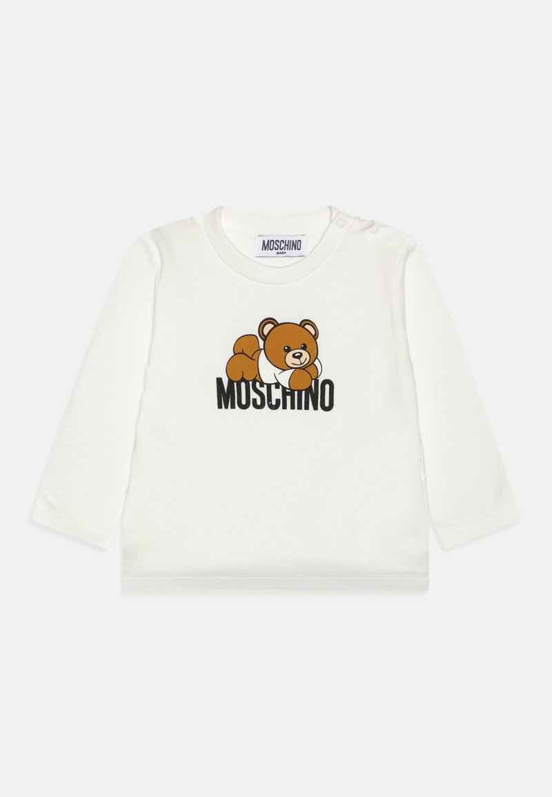 MOSCHINO GIFT BOX UNISEX - Top s dlouhým rukávem - cloud/špinavě bílá ...