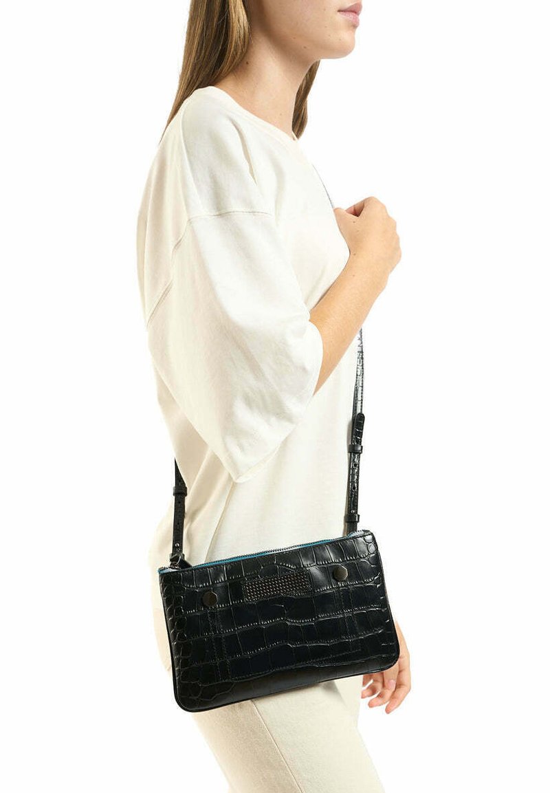 CLIO GOLDBRENNER MINI CROCO - Clutch - black/zwart - Zalando.be